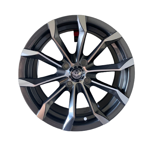 Size15/4/100 Black Silver Rims For Filder, Axio, Probox, Nissan Note ...